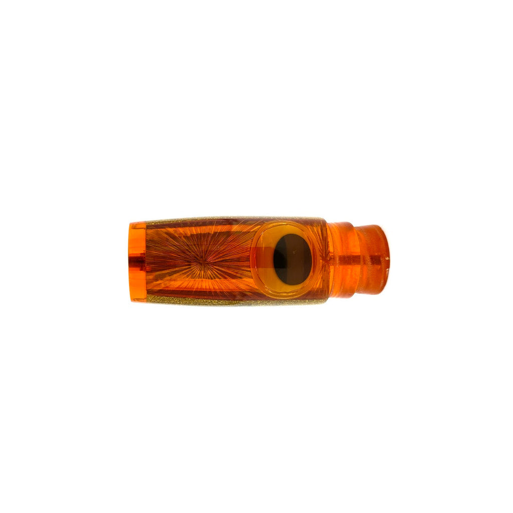 Koya Lures - 12in Large Hard Head - Orange Starburst Gold Glitter
