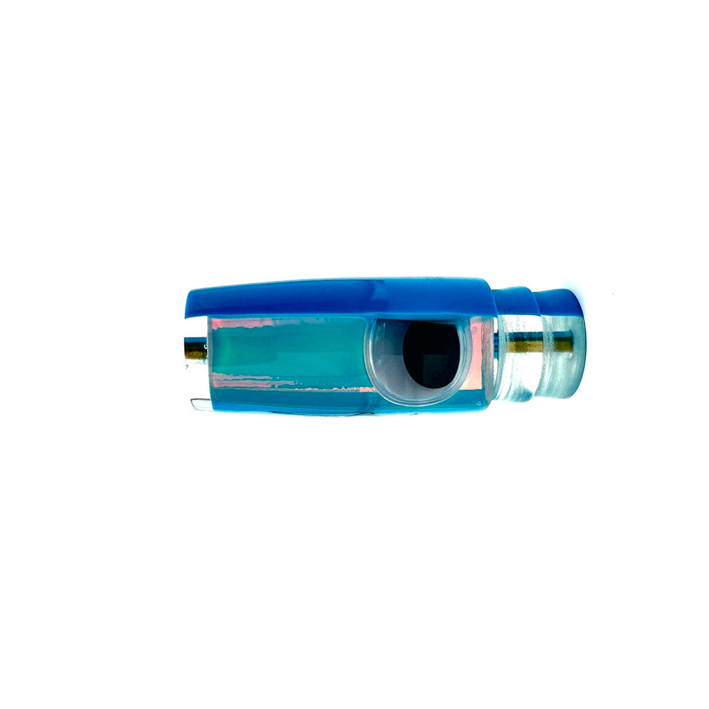 Koya Lures - 12in Large Hard Head - Carolina Blue Top Silver Mylar